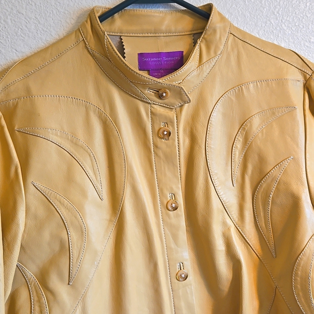 Y2k Vtg Leather Jacket - Gem